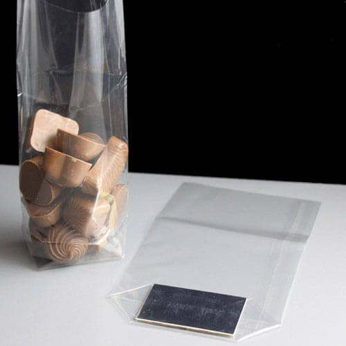 90mm x 160mm Silver Block Bottom Bags