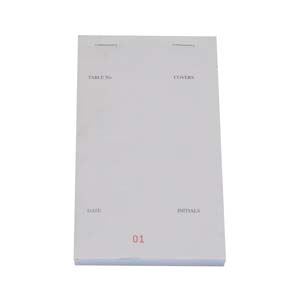 2 ply Carbonless Restaurant Food Order Pad 3.75 x 6.5inch